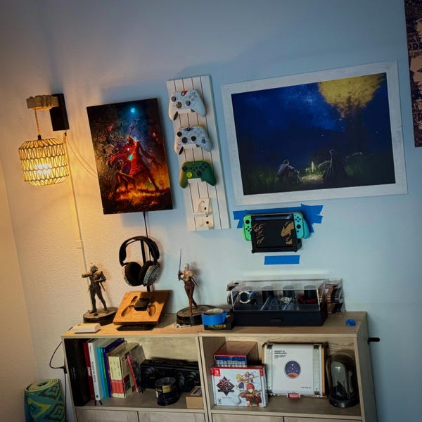 Rustic Black Video Game Controller Display, Holder, Organizer. on ...