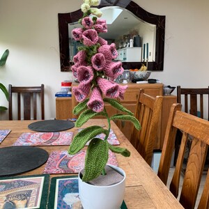 Crochet Foxglove Pattern Crochet Flower Pattern Photo Tutorial Crochet ...