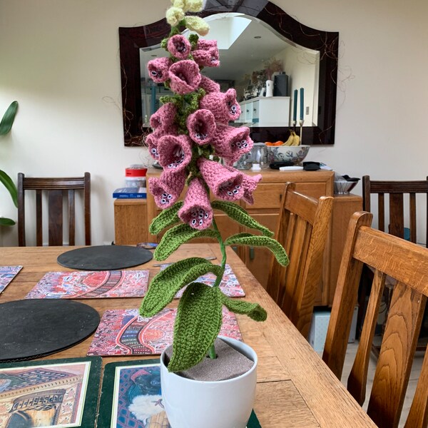 Crochet Foxglove Pattern - Crochet Flower Pattern - Photo Tutorial ...
