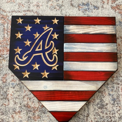 Wooden Flag Home Plate - Etsy
