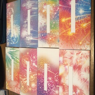 8 Count Printable Fireworks Cash Envelopes - Etsy