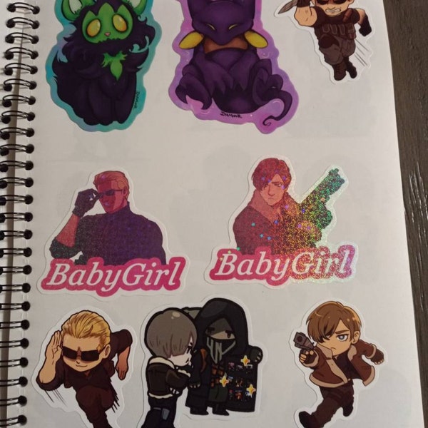 BIOHAZARD 4 FANMADE Mini Sticker Pack バイオハザード 4 ミニーステッカーパック - Etsy