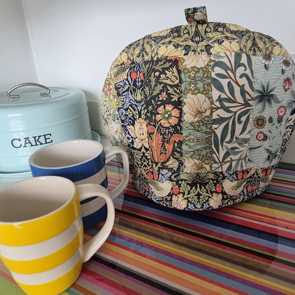 William Morris Patchwork Quilt, Unique One-off Original Throw, Handmade ...