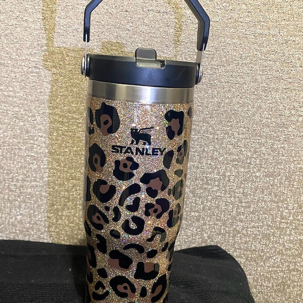 Gold Half Leopard Tumbler Stanley YETI Simple Modern Trek - Etsy