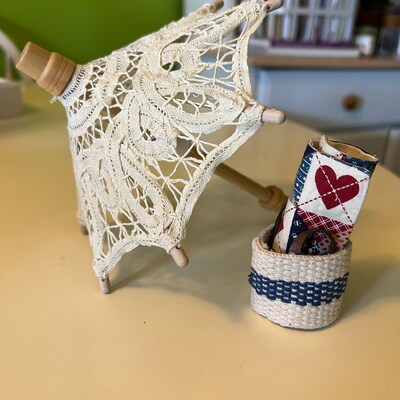 12 Mini Decorative White Lace Parasol - Etsy