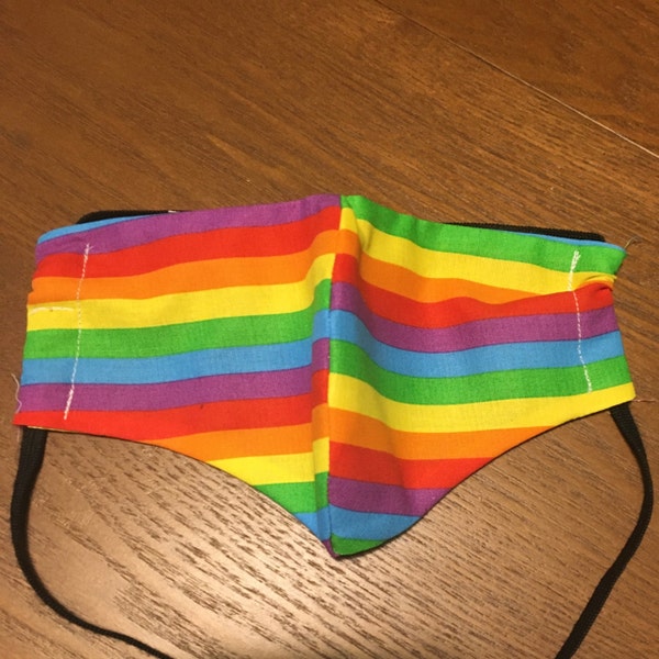 Rainbow Face Mask, Washable Face Mask, Reusable Face Mask, Cloth Face ...