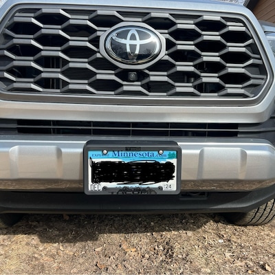 Reflective Corvette C8 Silhouette 100% Black Carbon Fiber License Plate ...