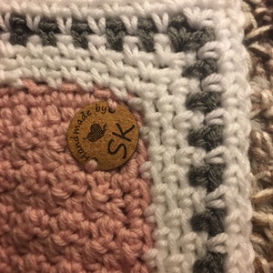 1.25 Round Vegan Leather Knitting Labels Custom | Etsy