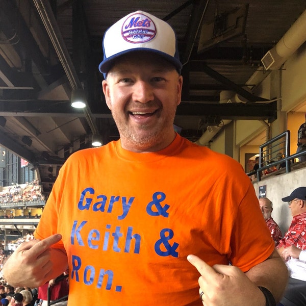 New York Mets - Gary Keith Ron - SNY - Broadcast Booth - Adult Unisex T ...