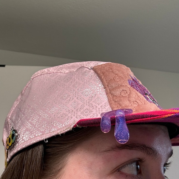 Slime Green Glass Trippy Drippy Hat Brim Pin - Etsy