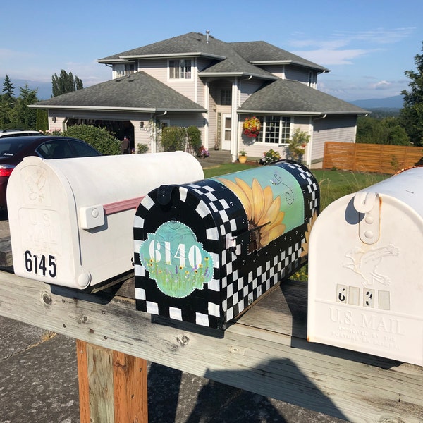 Mailbox, Personalized, Hand Painted, Unique, Unique Gifts, Home, New ...