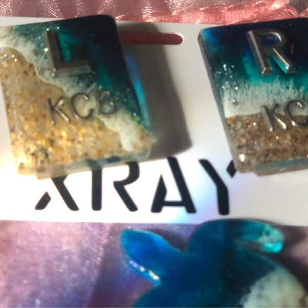 Ocean Xray Markers, Beach Waves Radiology Lead Markers With Initials ...