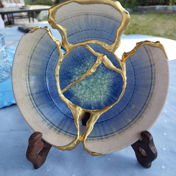 Include Wood Stand ,kintsugi Gifts, Kintsugi Bowl, Japanese Art in ...