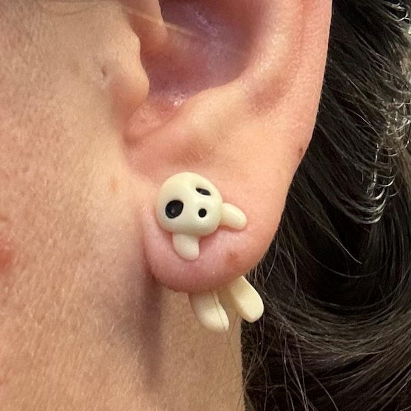 Yokai Earrings: Kitsune, Kappa and Kodama – Handcrafted Polymer Clay ...