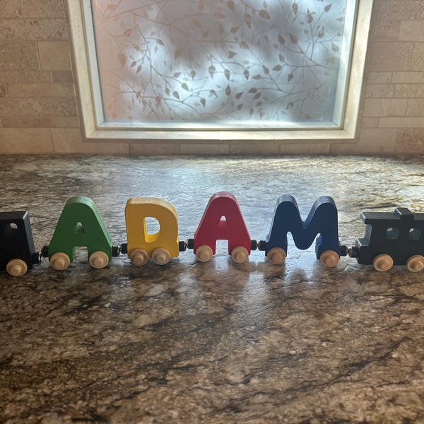 Build Your Own Train With a Rainbow. Personalized Wooden Magnetic ...