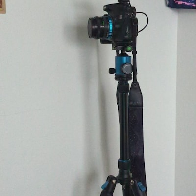 Flower Field Tan Camera Strap Design With Brown Vegan Leather ...