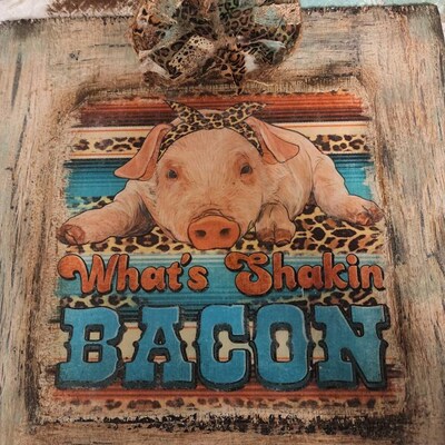 What's Shakin Bacon Baby Png Sublimation Design, What's Shakin Png, Pig ...