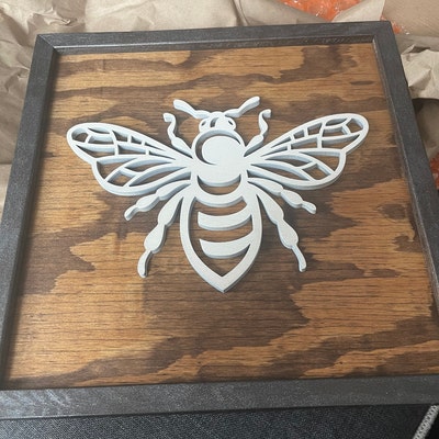 Rustic Farmhouse Bee Decor Wood Sign Home Decor Bee Sign - Etsy