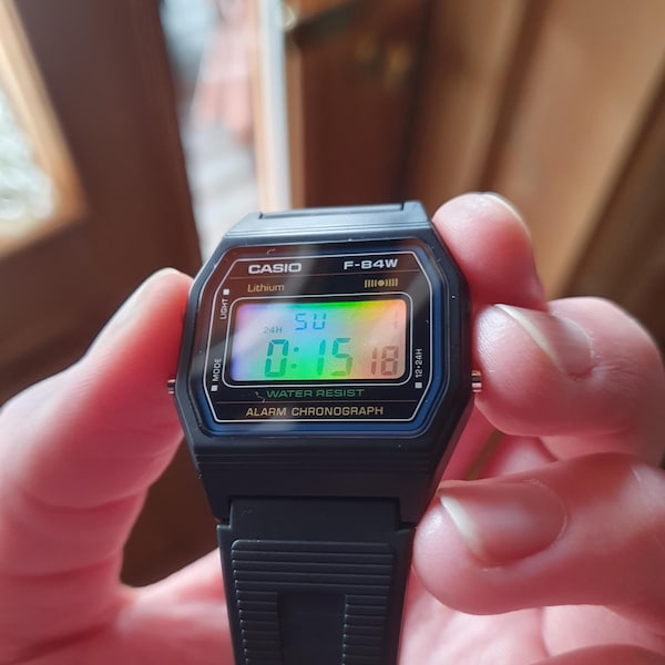 Casio F-91W Holographic Screen Foil - Etsy