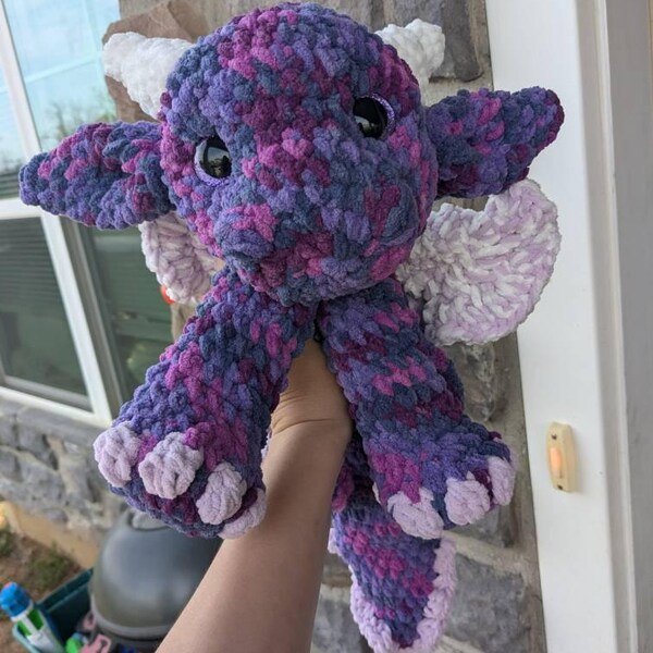 Cato the Dragon Snuggler/lovey Amigurumi Crochet Pattern - Etsy