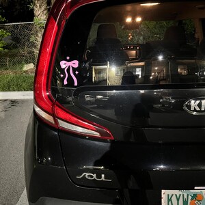 Bow Car Decal Bow Decal, New Car Decal, Car Window Decal Sticker, Car ...