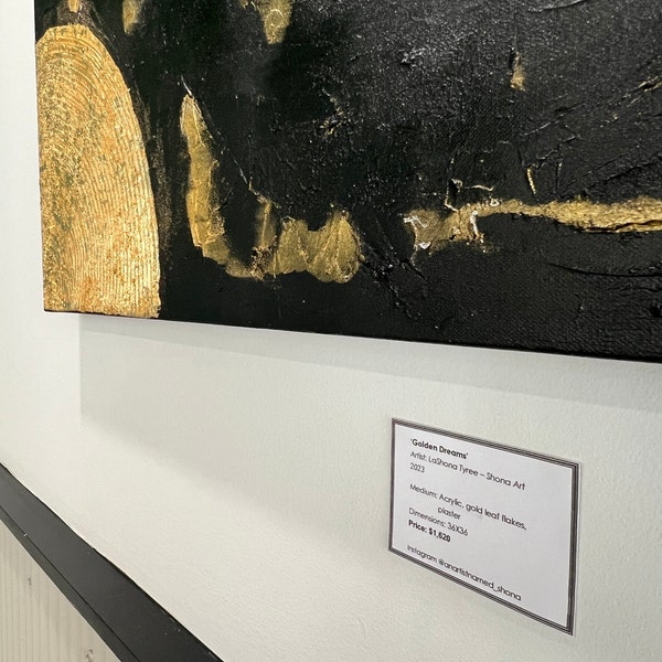 Art Exhibition / Museum Display Cards / Artwork Labels for Artists ...