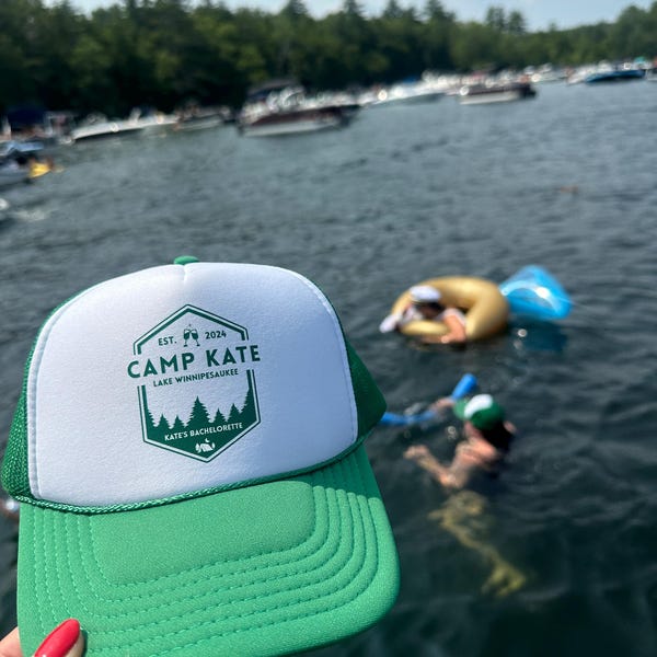 Personalized Camp Hats, Custom Bride Babe Trucker Hats, Getting Hitched ...