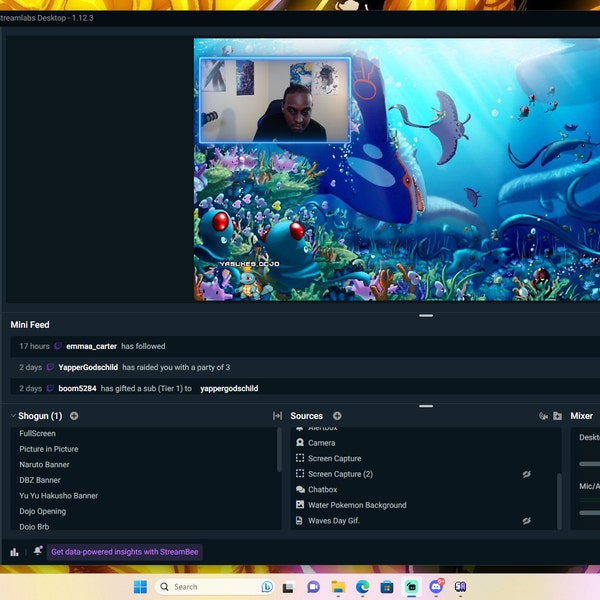Animated Mystic Camera Overlay Twitch | Customizable Color | Webcam ...