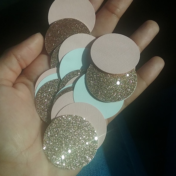 Rose Gold Confetti, Rose Gold Wedding, Confetti, Heart Confetti, Rose ...