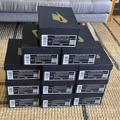 Shoe Box Label Template, Shoe Box Label SVG, Label Template for Shoe ...