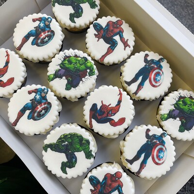 Cupcake Toppers Personalised Edible Icing Discs 2 50mm, 1.5 38mm Pre ...