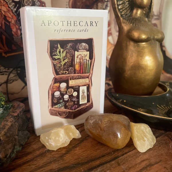 Apothecary Reference Cards ~ Herbal Index Flash Cards ~ Medicinal Herbarium ~ Wicca Witchcraft ...