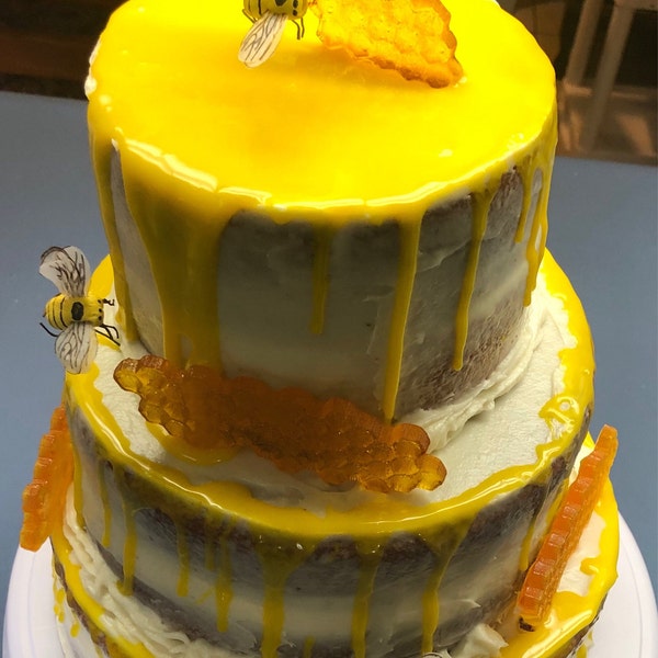 Honey Comb Sugar Art Drops™ Hard Candy Adds Fun to Drinks, Cake Toppers ...