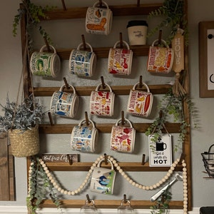 Mason Jar Storage and Display Rack Wood Wall Rack Glass - Etsy