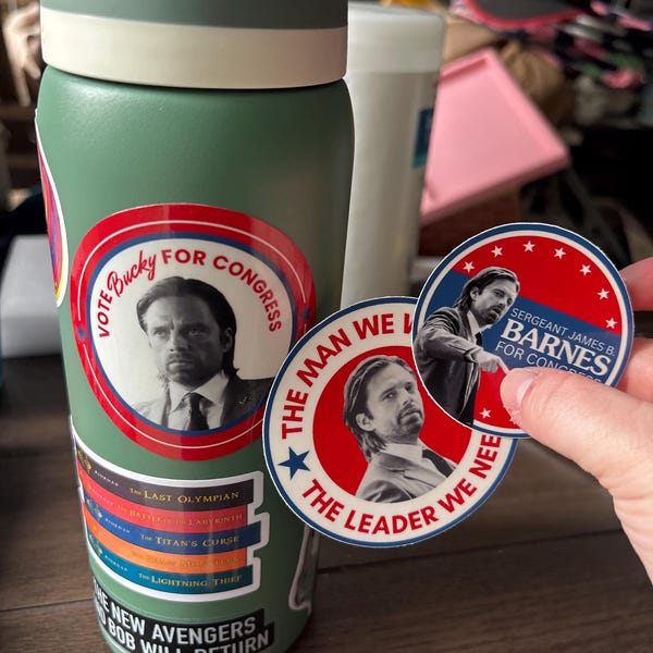 Bucky Barnes for Congress Stickers (set of 3!) - Etsy