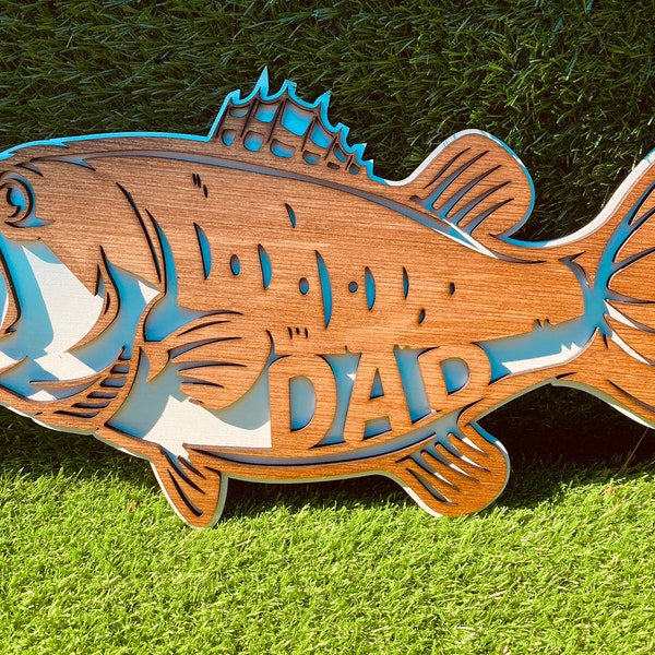Bass Father's Day Sign-dad-grandpa-uncle-papa-blank One for ...