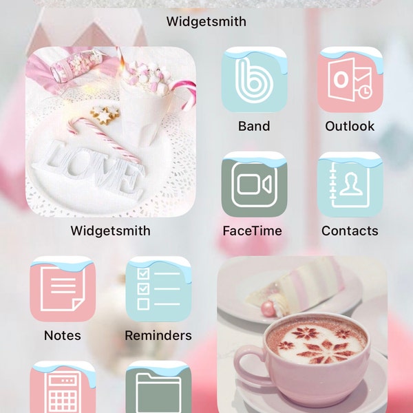 Grayscale Aesthetic 300 Aesthetic Custom Themed App Icons Pack iPhone ...