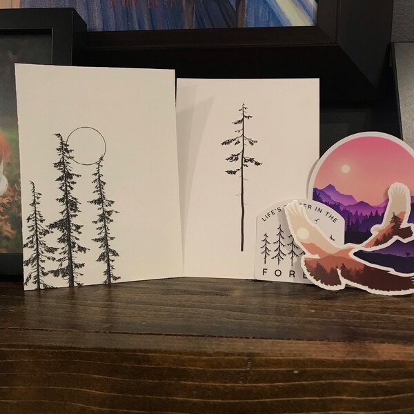Sitka Spruce Art Print| Northwest Trees Artwork| PNW Prints| National ...