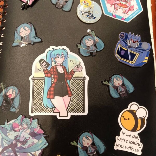 Midwestern Miku Sticker | LARGE 4x4 | 2 Options | Vinyl Matte Die-cut ...