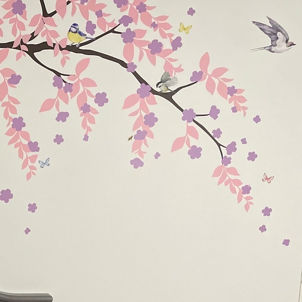 Flying Chickadee, Fabric Decal, Wall Decal Bird, Black-capped Chickadee ...