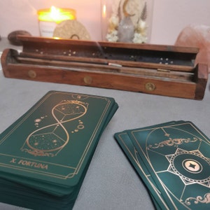 LIMITED EDITION Fortuna Tarot Deck Opal Omen Minimalistic Cards Rainbow ...