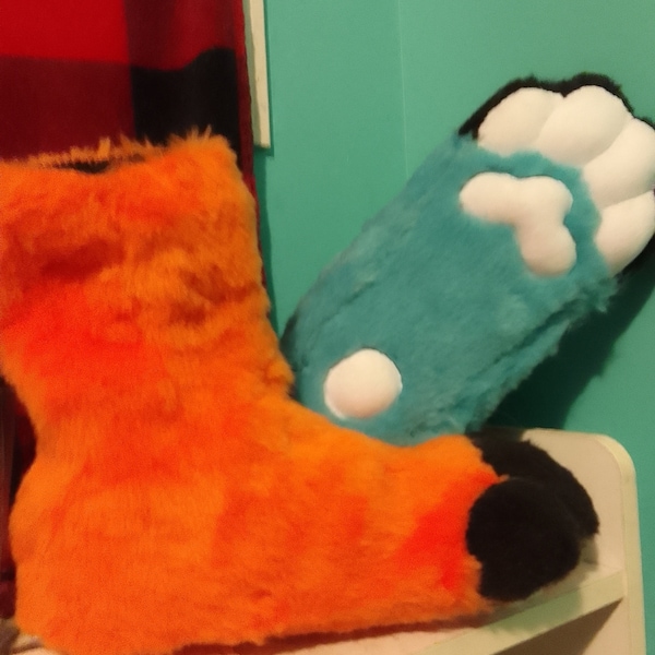 Kemocube's Fursuit Slim Sock Paws Pattern - Digital PDF Download - Etsy