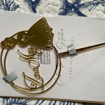 Clasped Hands Topper Line Art Cake Topper Abstract Cake Topper Lineart ...