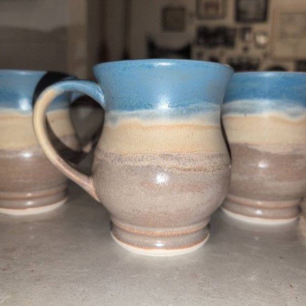 Potbelly Mugs Montana Ranch Glaze Design Stoneware Curvy in All the ...