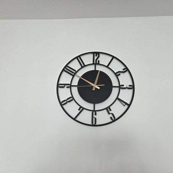 Unique Latin Numeral Compass Metal Wall Clock,extra Large Clock,ships ...