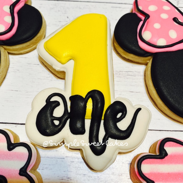 Number One Cookie Cutter - Birthday Number - Plaque - Number 1 ...