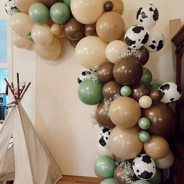Sage Wild West Balloon Garland Kit | Balloon Arch, Western Party ...
