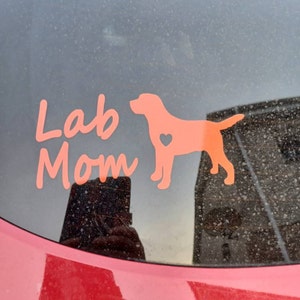 Lab Mom Decal for Car Window Labrador Retriever Decal Sticker L1012 - Etsy