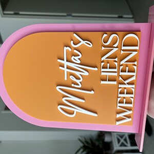 Two Tone Acrylic Sign Colourful Signage Bridal Shower - Etsy