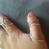 Swan Neck Deformity Silver Ring Splint 925 PIP Holes Design,arthitis ...